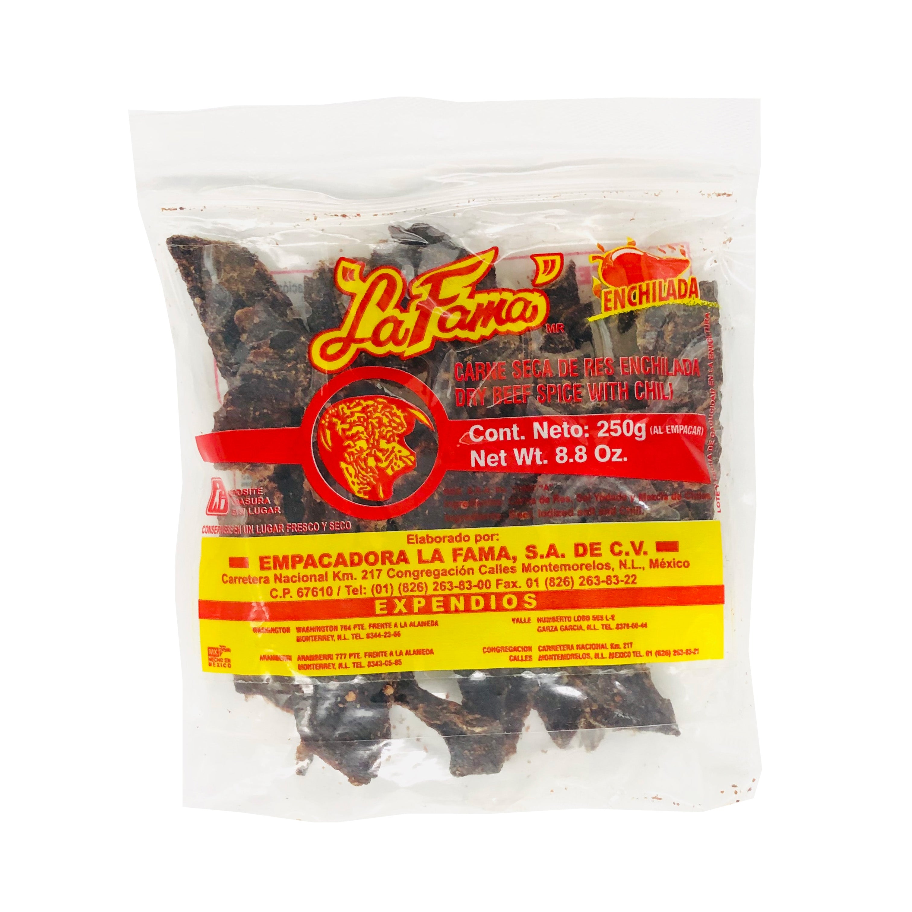 Tasajo Enchilado 250g – Empacadora La Fama